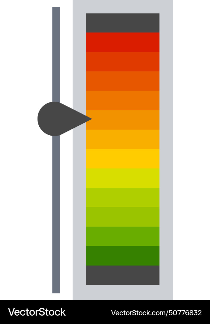 Colorful scale squared gauge test measure Vector Image