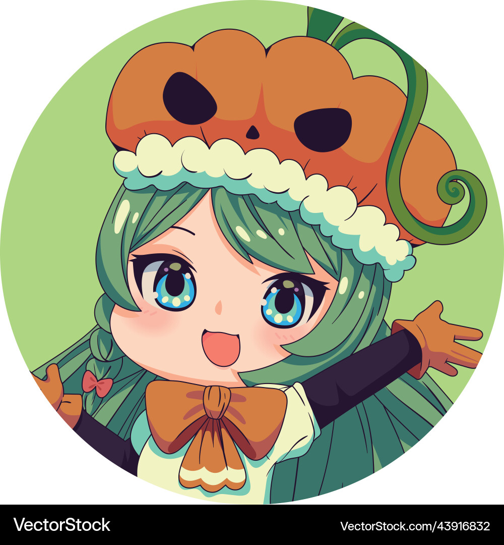 Cute chibi anime Royalty Free Vector Image - VectorStock