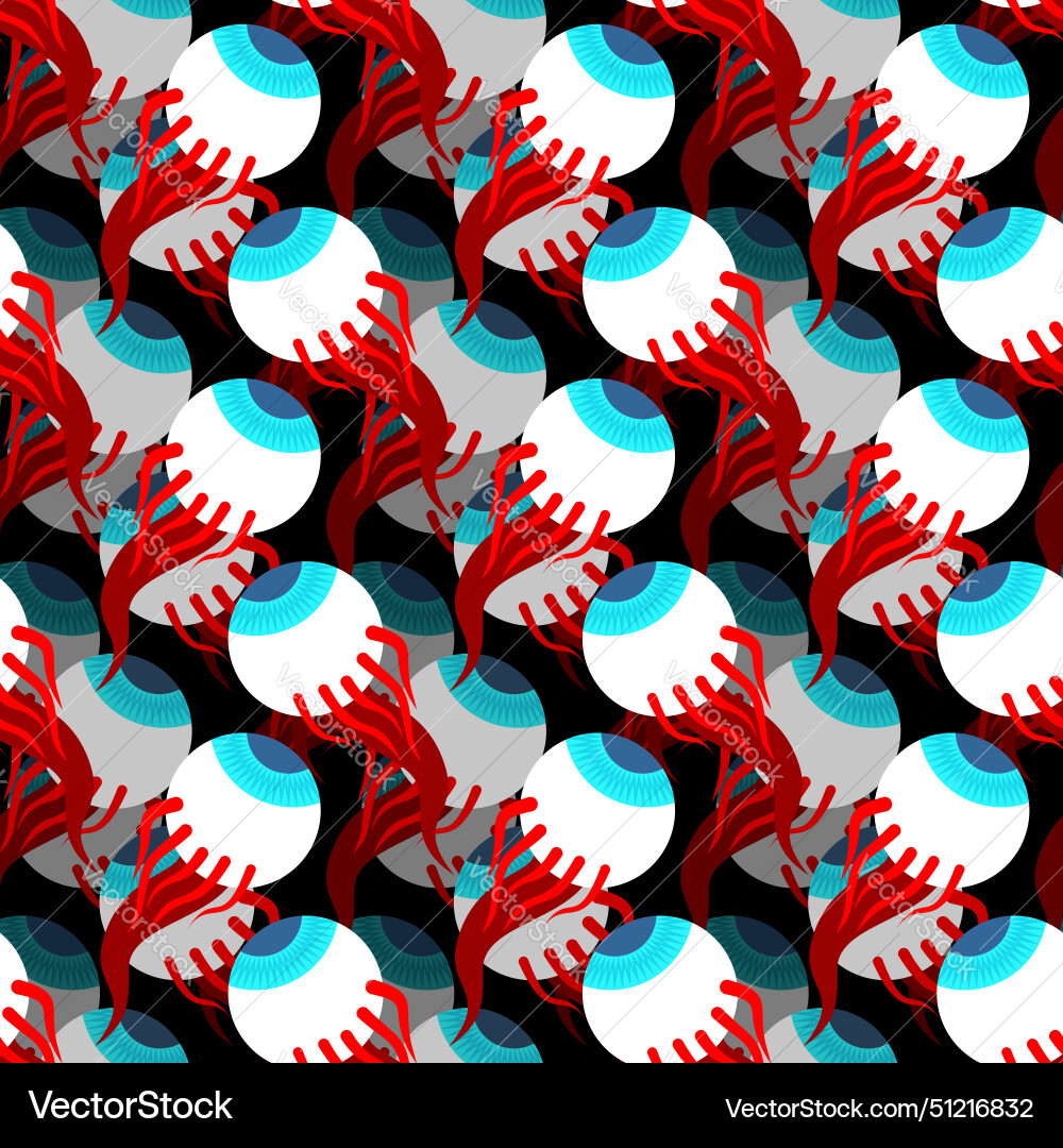 Eyeball pattern seamless eye background eyes Vector Image