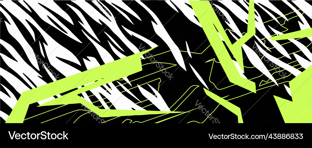 Green racing car wrap design custom livery Vector Image