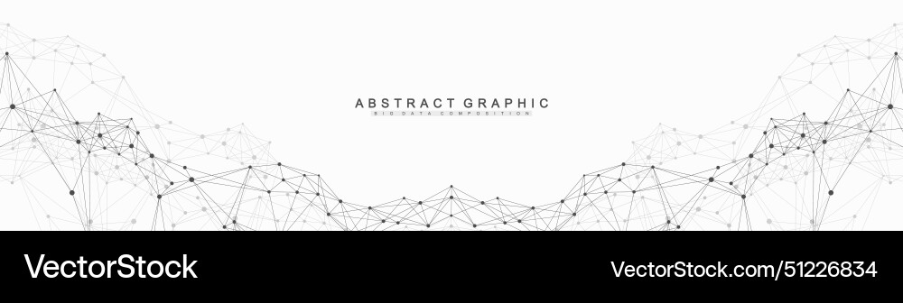 Global network connection banner design template Vector Image