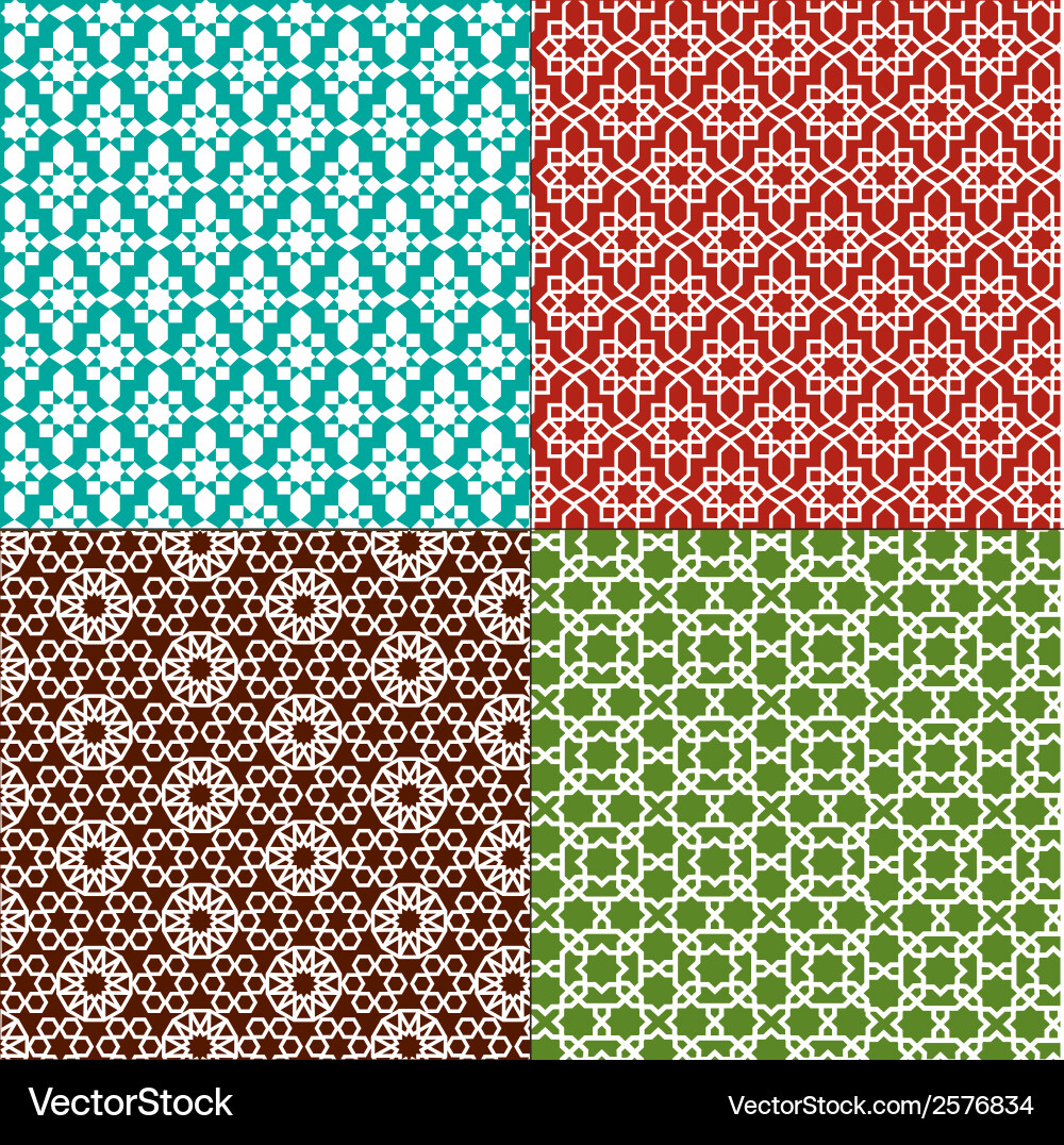 Moroccan patterns2 Royalty Free Vector Image - VectorStock