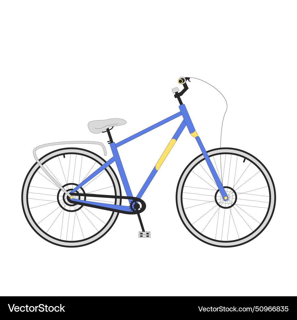 Cycling on bicycle isolated white background Vector Image