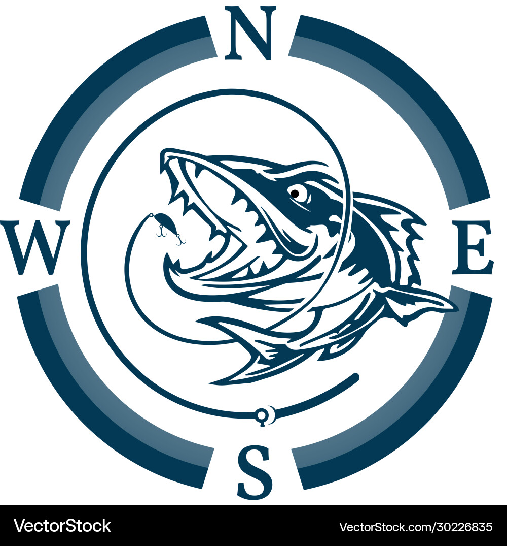 Fishing boat logo Royalty Free Vector Image - VectorStock