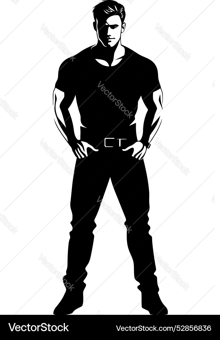 Jeaned impact jeans pant icon flexform denim clad Vector Image