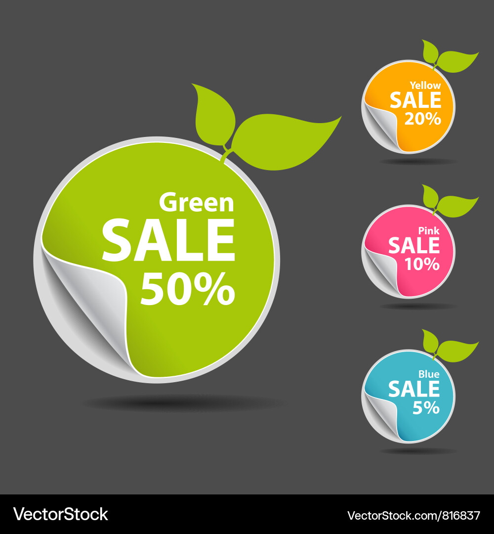 Fruit Price Tag Sticker Royalty Free Vector Image