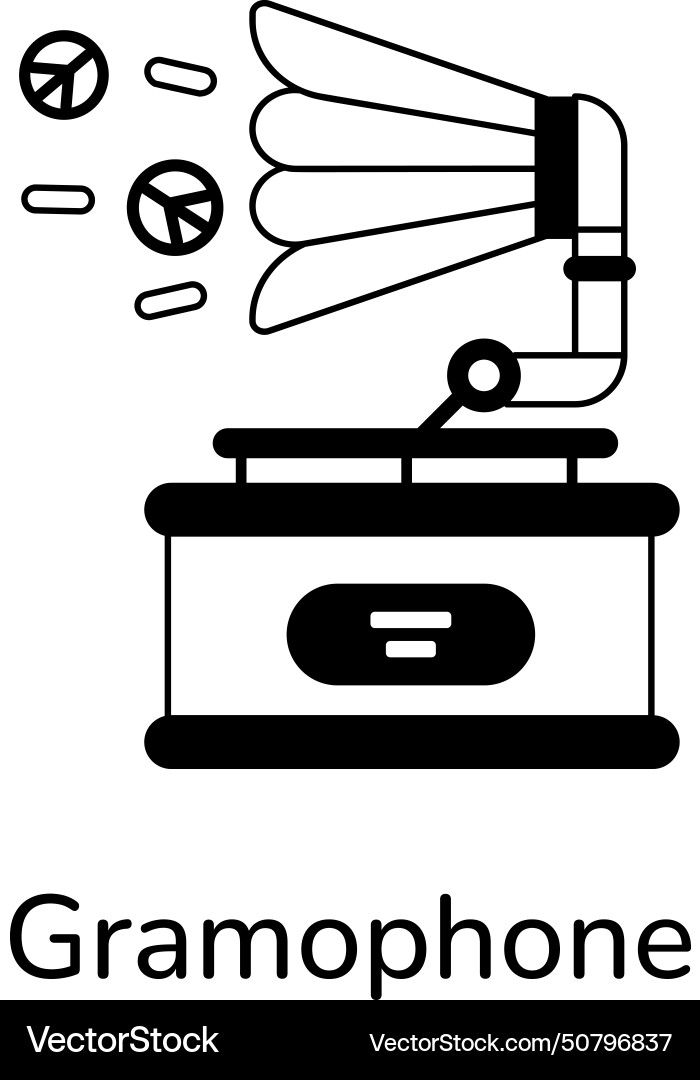 Gramophone Royalty Free Vector Image - VectorStock