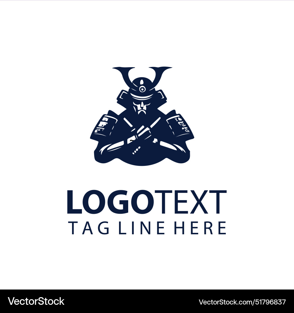 Samurai logo Royalty Free Vector Image - VectorStock