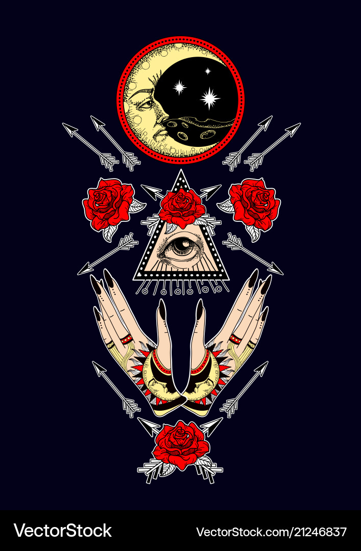 Symmetry composition of the sun Royalty Free Vector Image