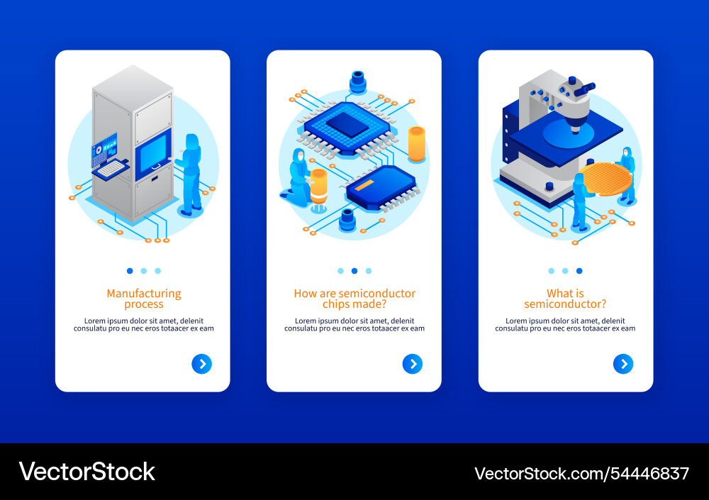 Understanding semiconductor manufacturing process Vector Image