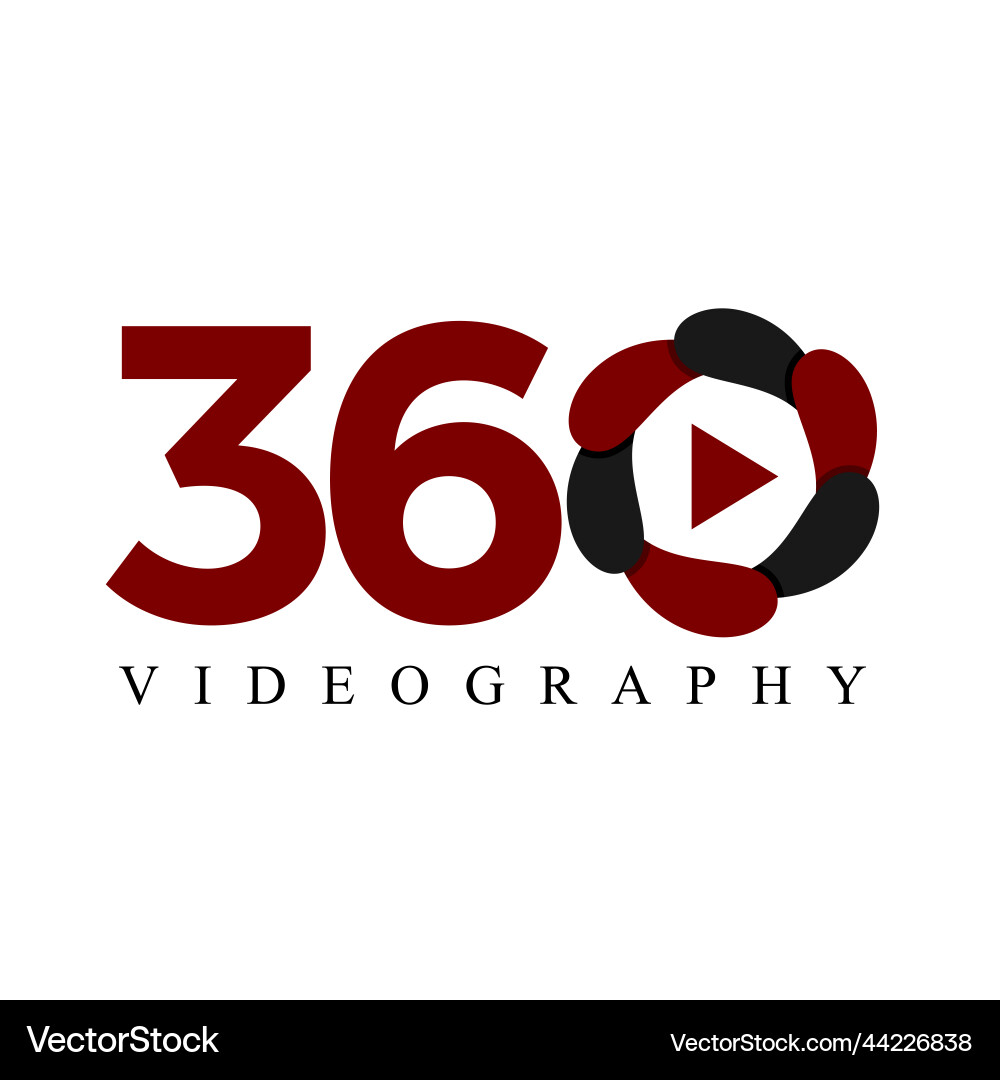 360 logo Royalty Free Vector Image - VectorStock