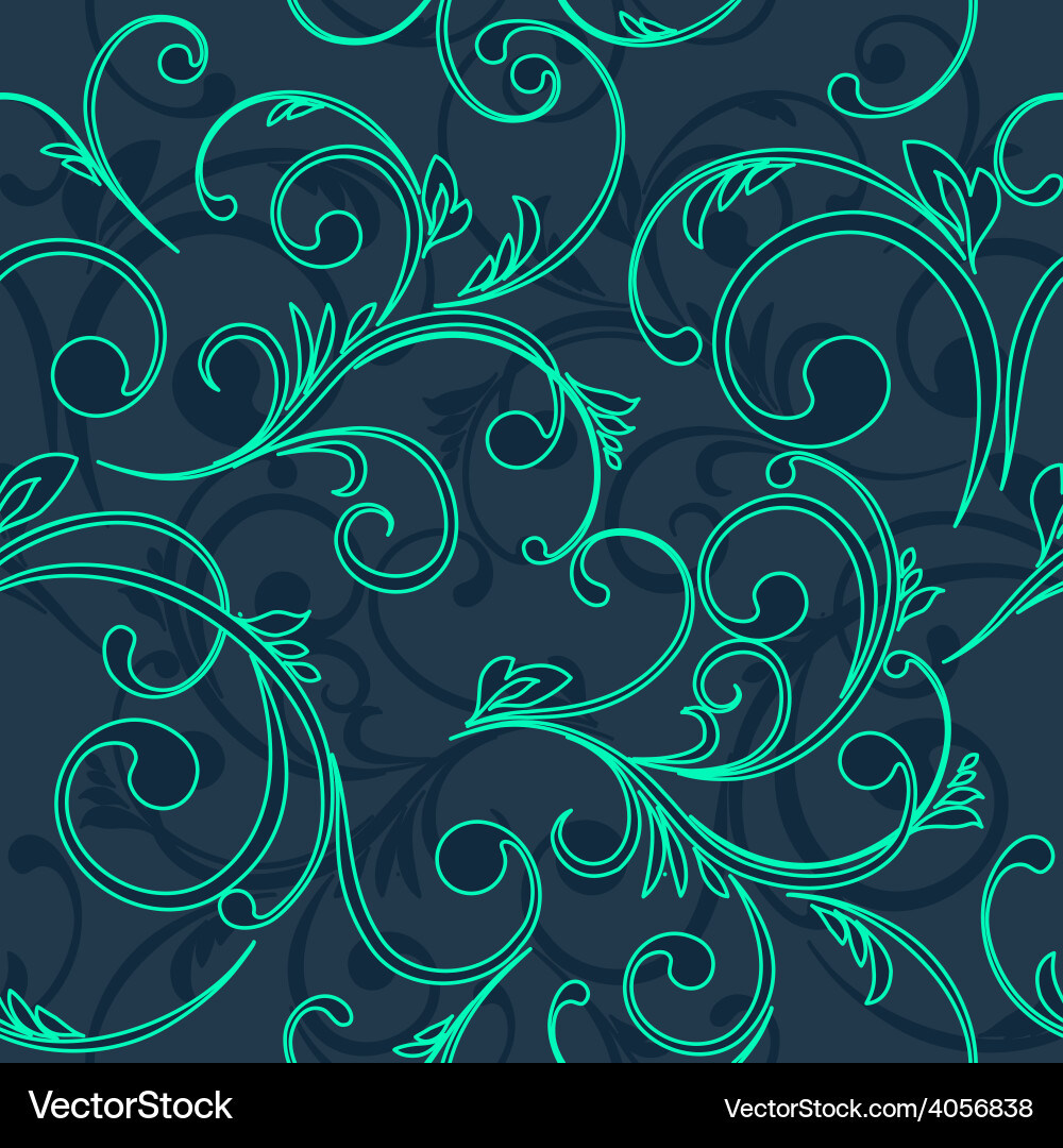Abstract vintage seamless damask pattern Vector Image