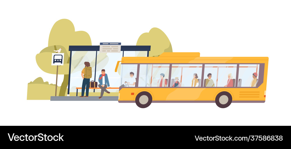 Bus Station Cartoon Vector Images (over 2,100)