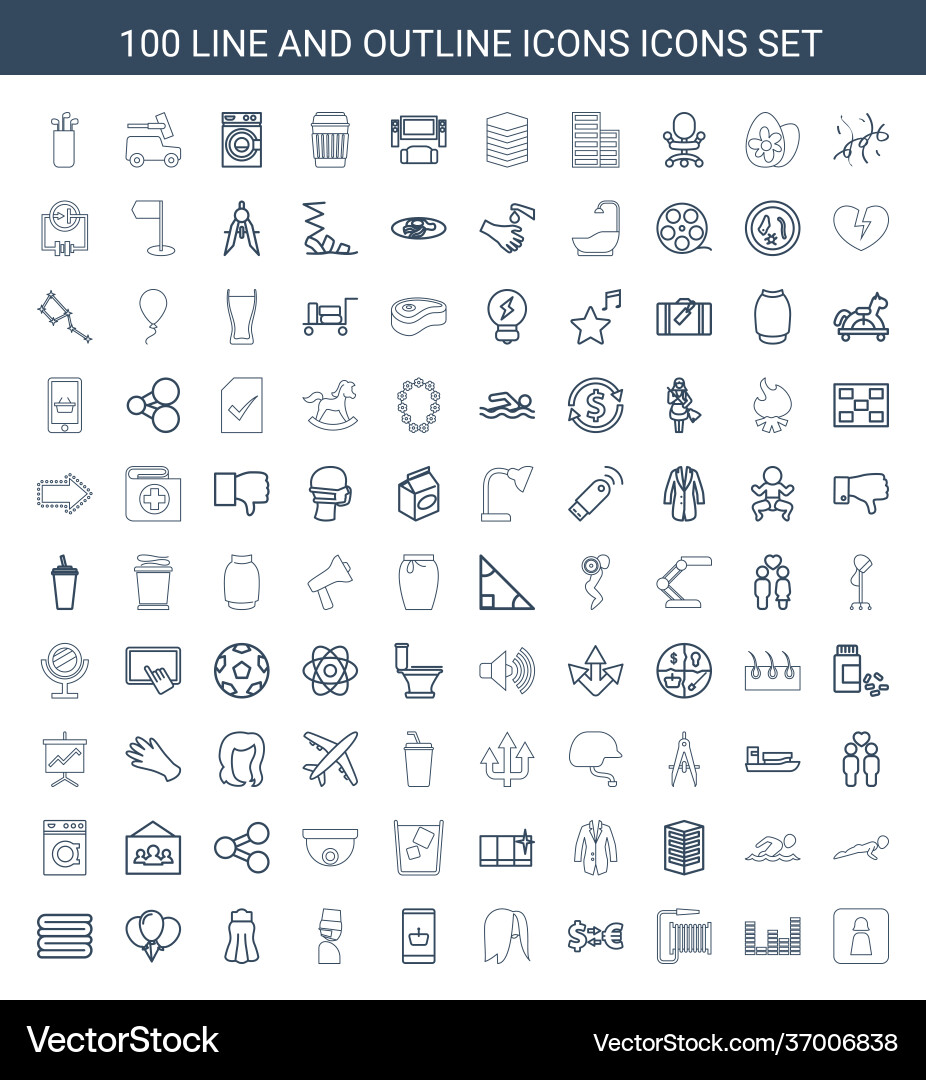Diverse Icon Set Royalty Free Vector Image - VectorStock