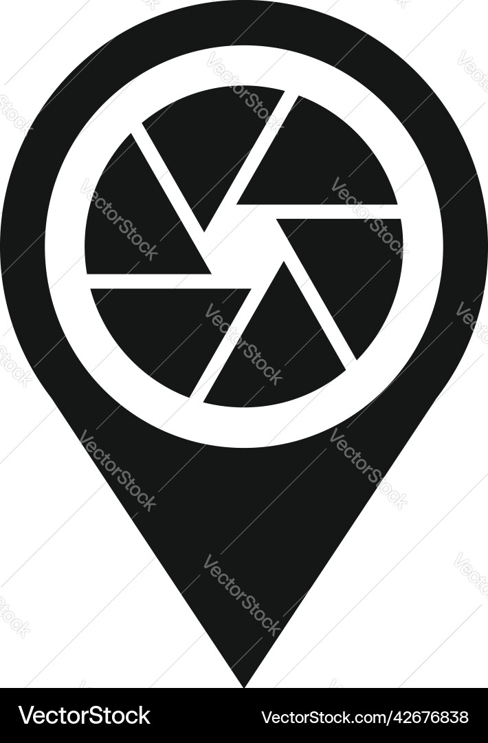 Focus location icon simple dart meeting Royalty Free Vector