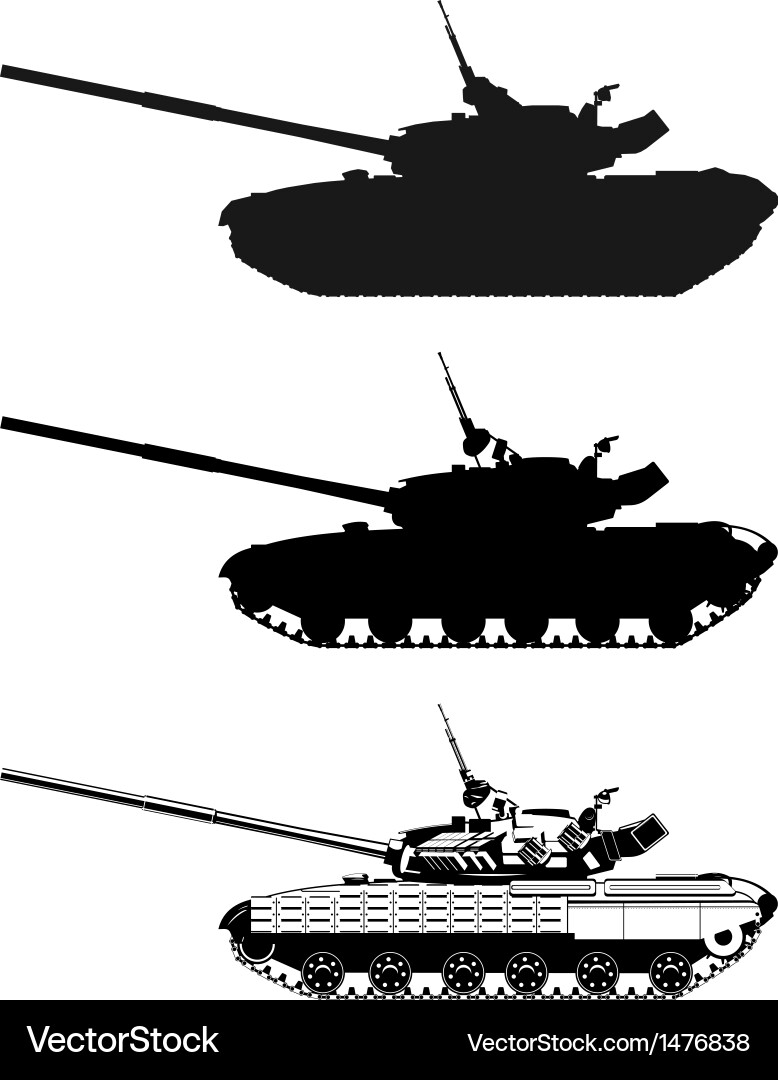 Modern heavy tank Royalty Free Vector Image - VectorStock