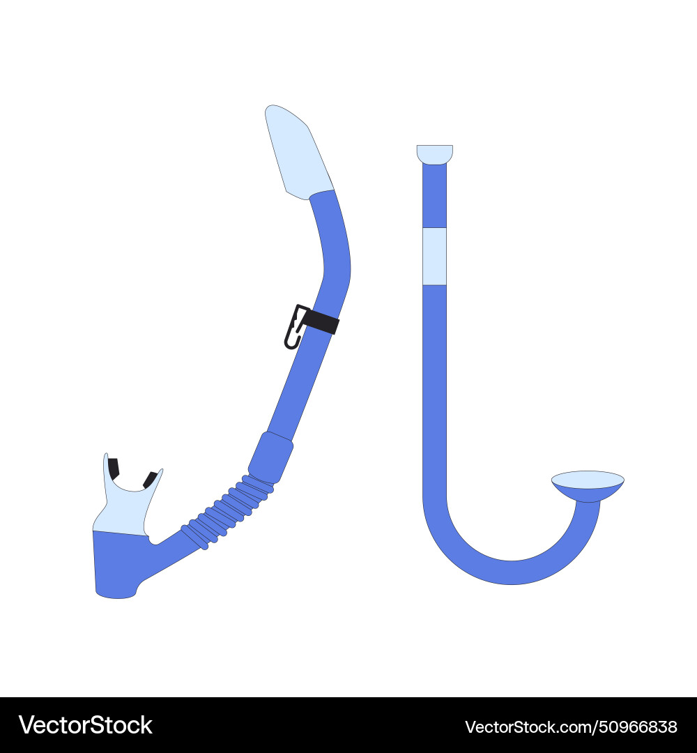 Snorkel isolated on white background equipment Vector Image