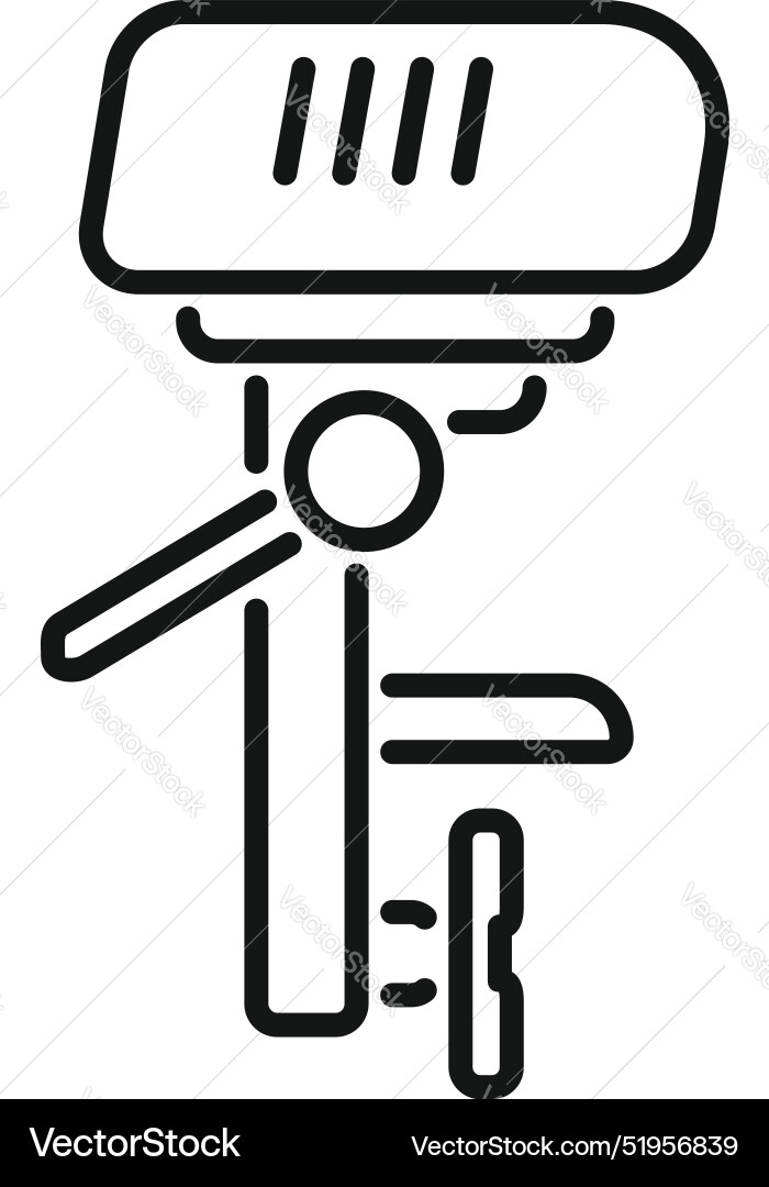 Outboard motor boat engine providing power Vector Image