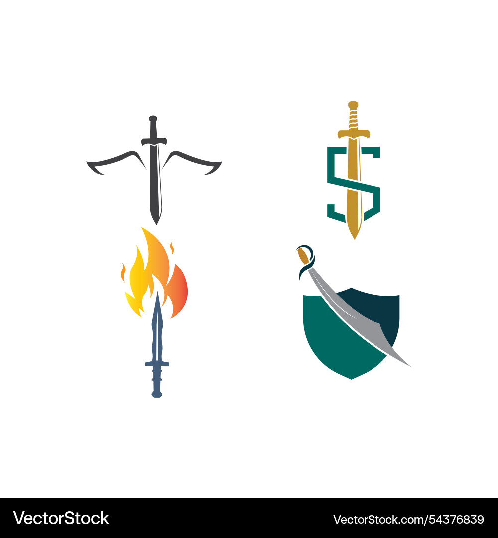Sword logo Royalty Free Vector Image - VectorStock