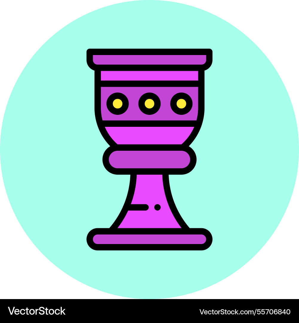 Goblet icon design Royalty Free Vector Image - VectorStock