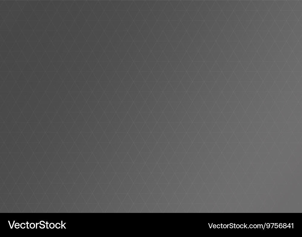 Black grid background with triangle line Vector Image