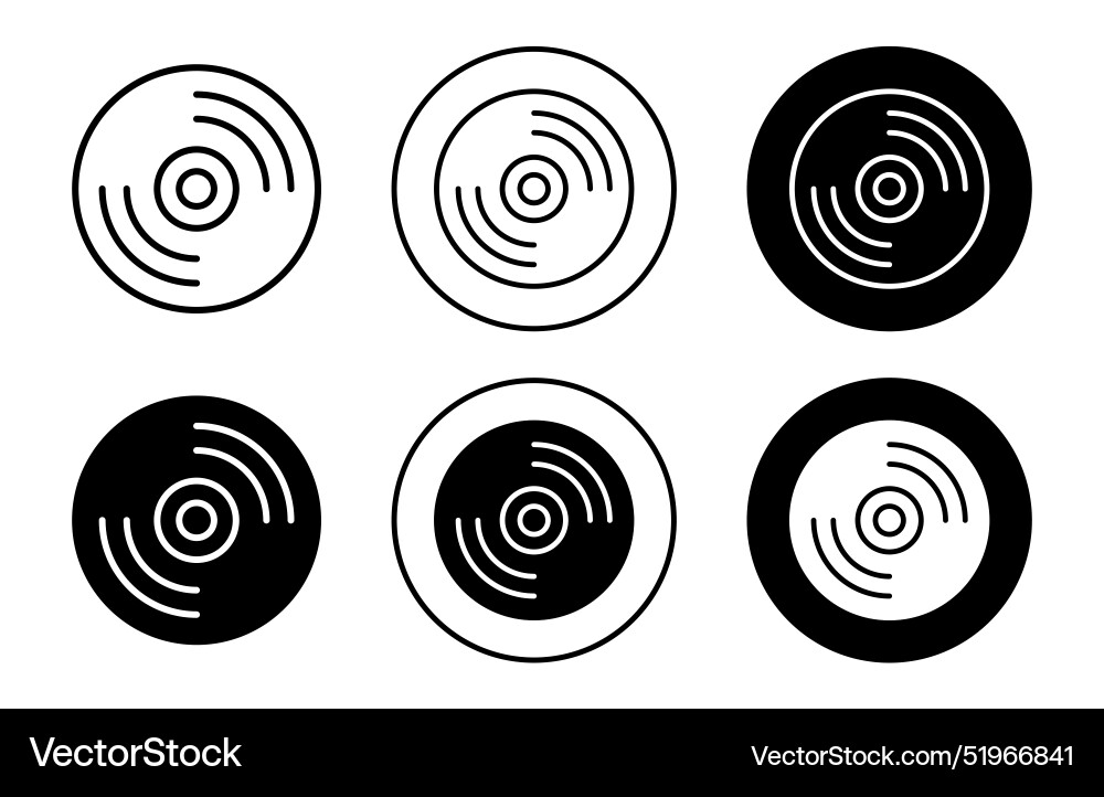 Dvd icon mark set symbol for web application Vector Image