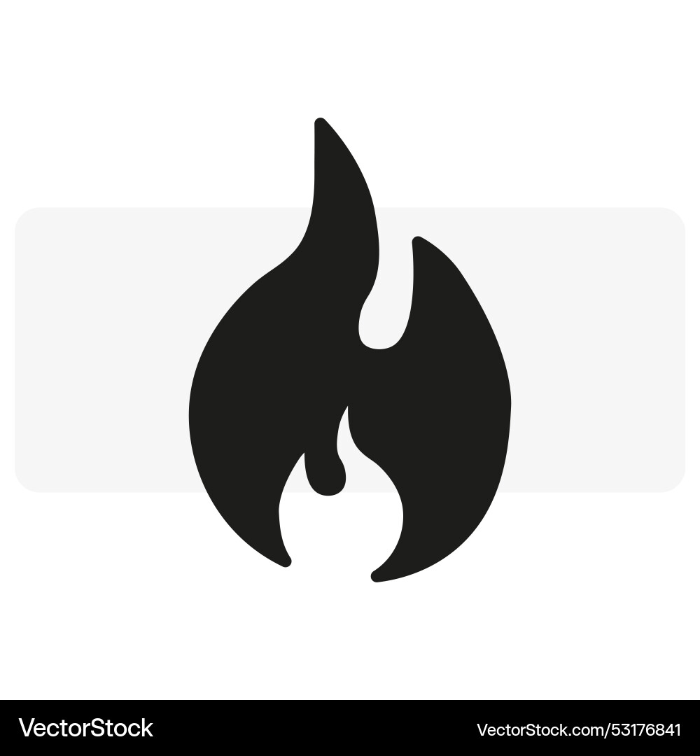 Trendy fire icon Royalty Free Vector Image - VectorStock