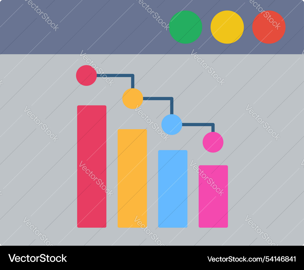 Web browser flat icon design Royalty Free Vector Image