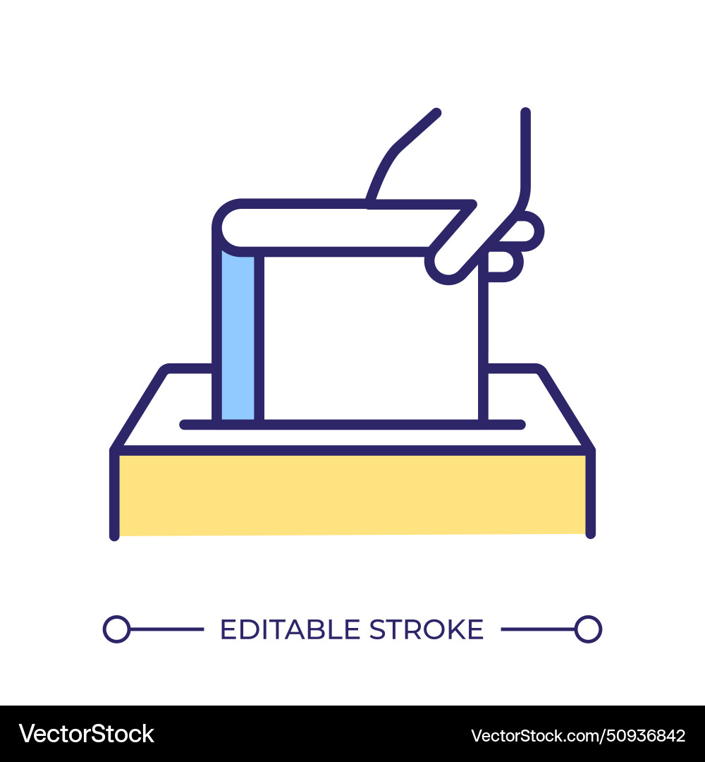 Book drop rgb color icon Royalty Free Vector Image