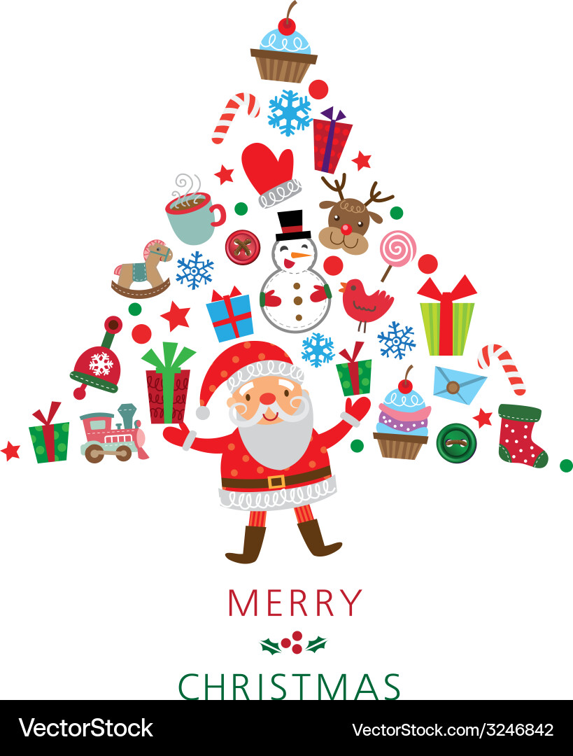 Christmas tree Royalty Free Vector Image - VectorStock