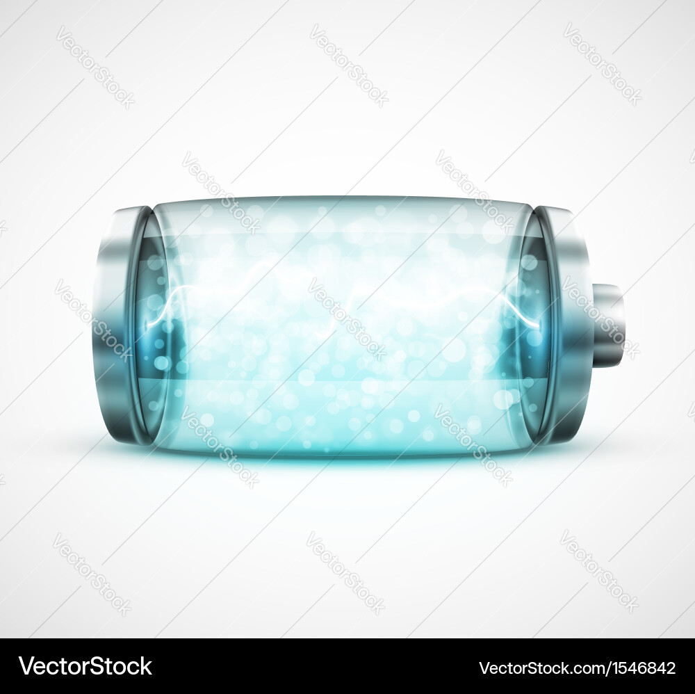 Isolated battery Royalty Free Vector Image - VectorStock