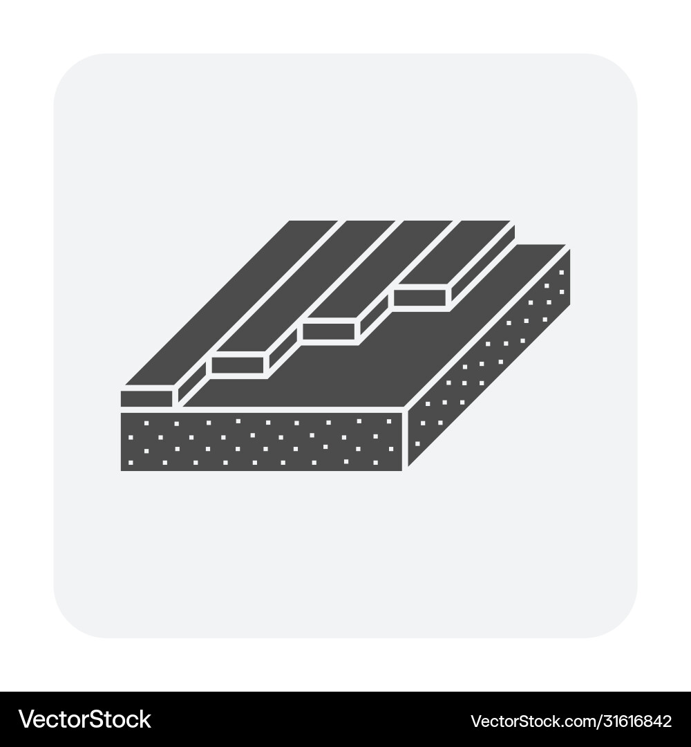 Wood floor icon Royalty Free Vector Image - VectorStock