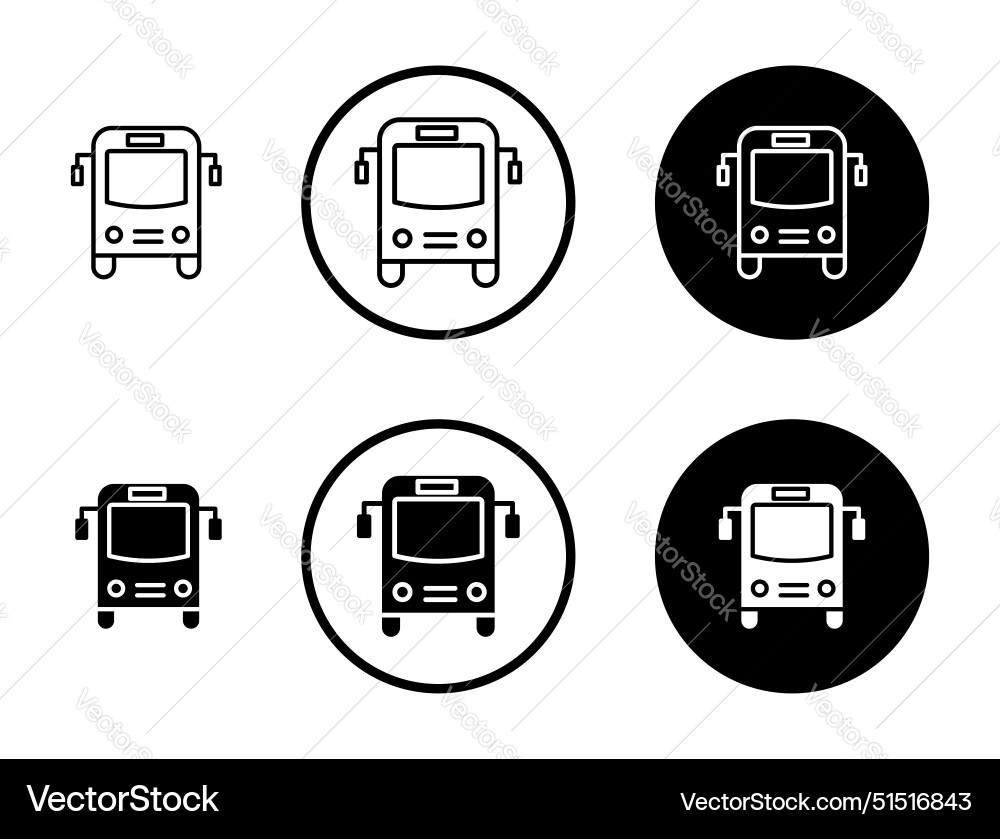 Bus icon Royalty Free Vector Image - VectorStock