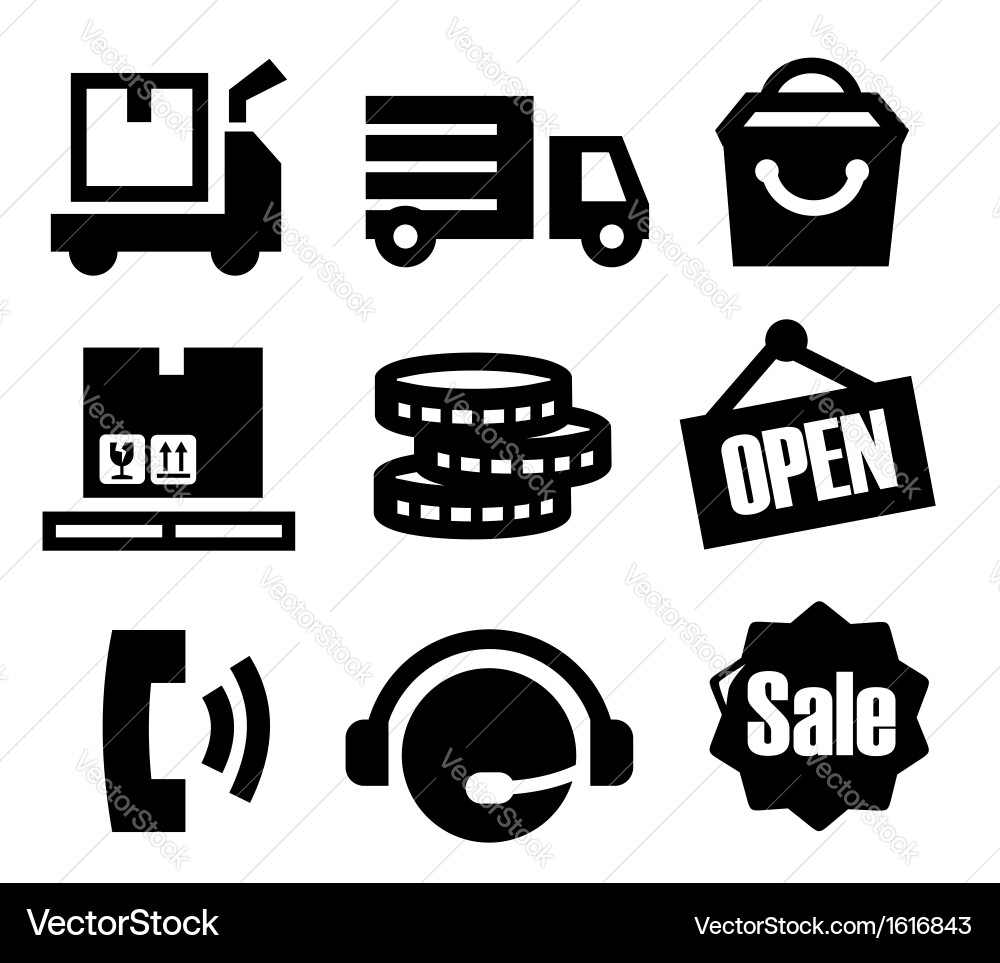 Delivery and shipping Royalty Free Vector Image