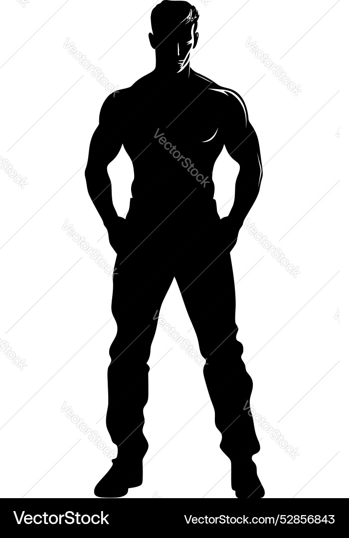 Jeaned mastery jeans pant emblem flexforce denim Vector Image