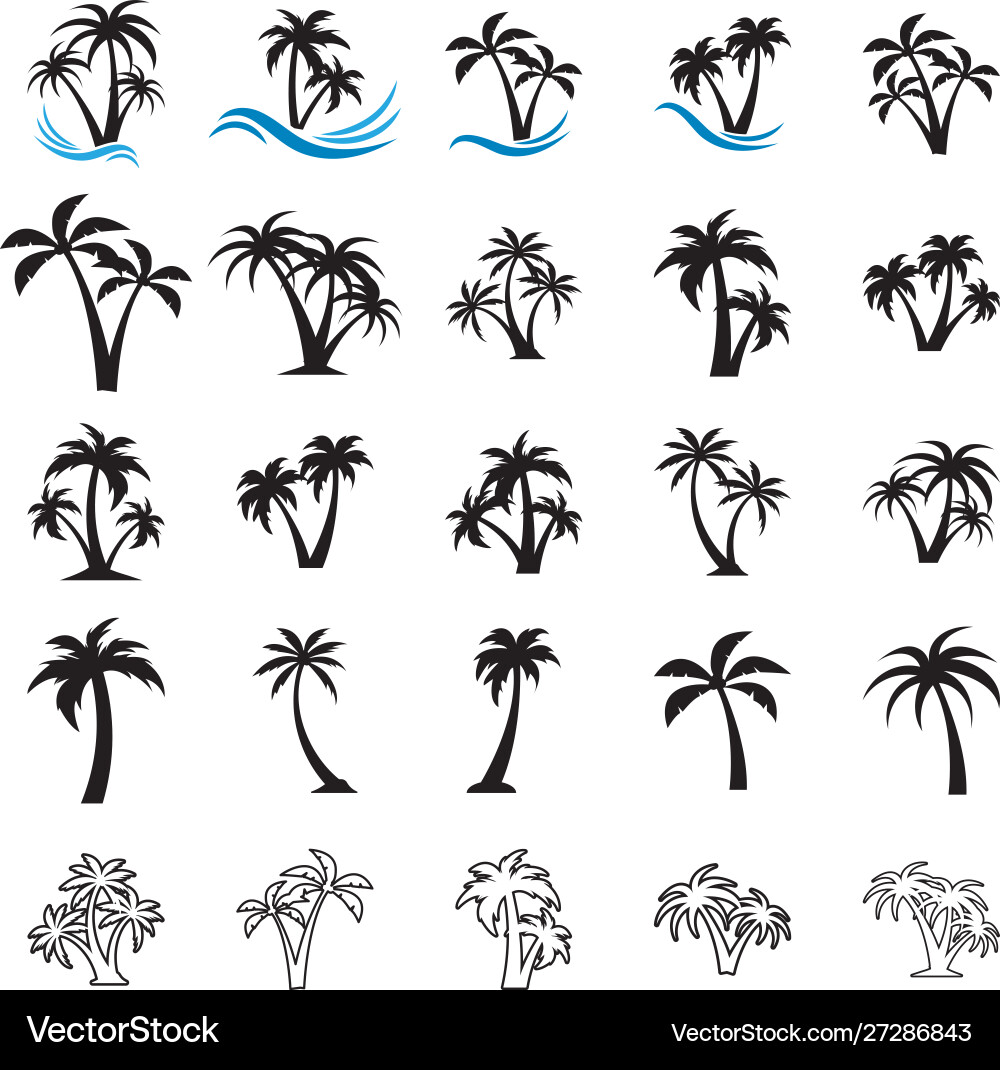 Palm Tree Flat Icon Vector Images (over 12,000)