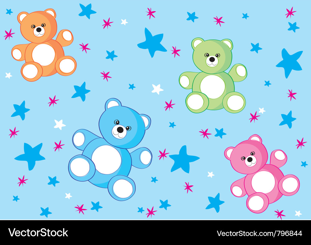 Bear background Royalty Free Vector Image - VectorStock