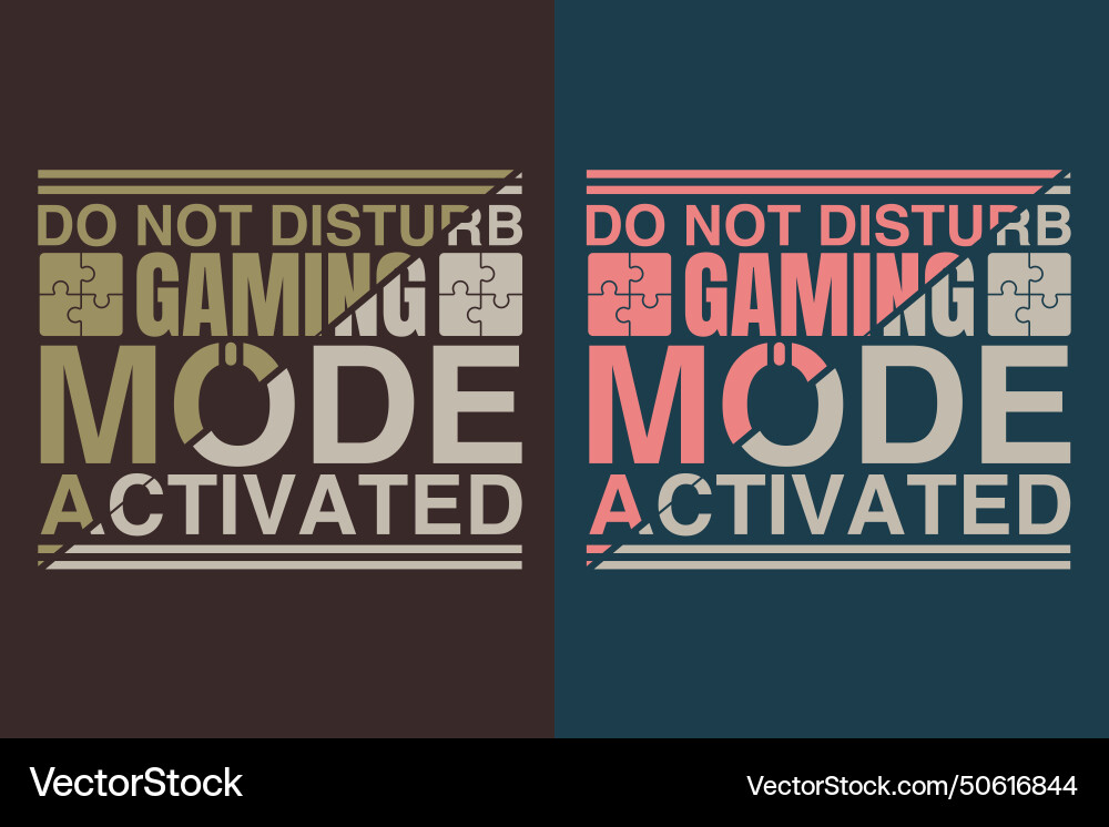 Do not disturb gaming mode activated Royalty Free Vector