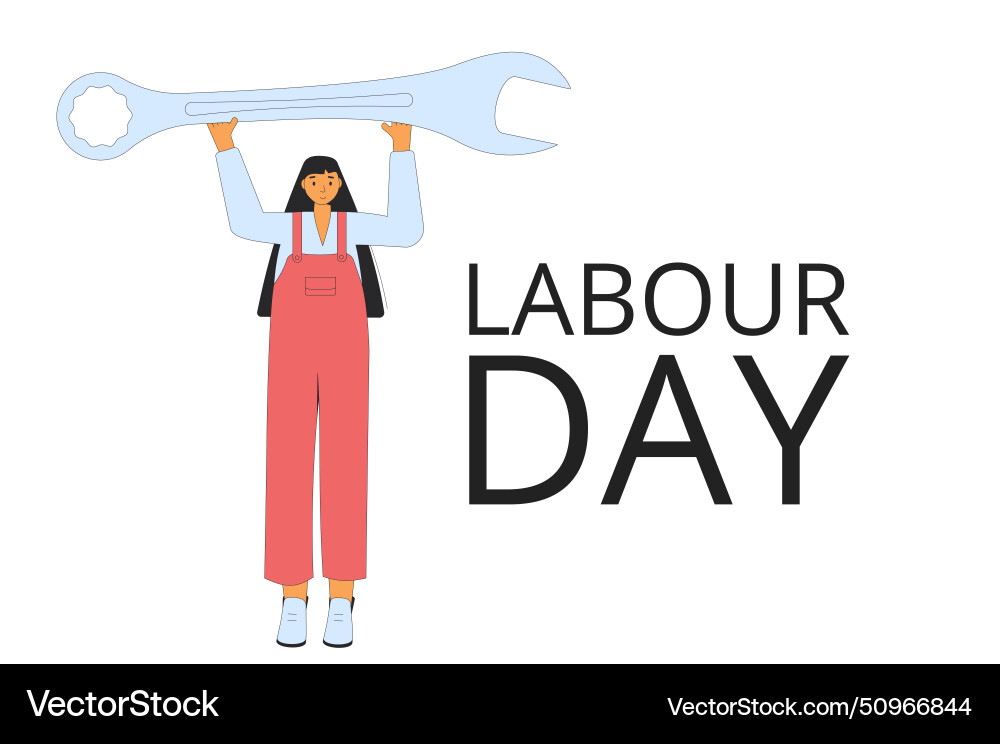 Labour day card international workers banner Vector Image
