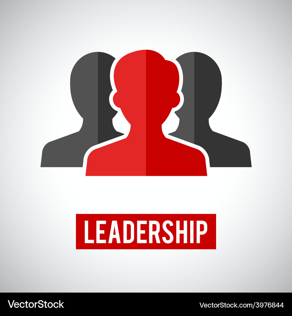 Leadership icon Royalty Free Vector Image - VectorStock