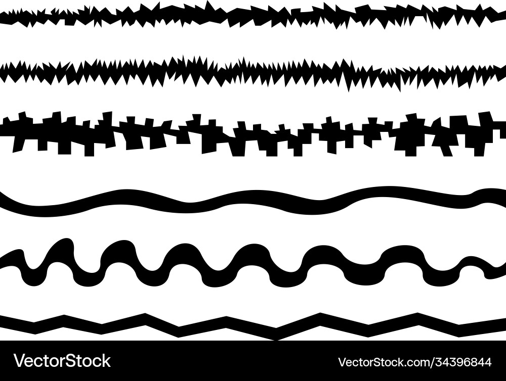 Seamless border cuts Royalty Free Vector Image