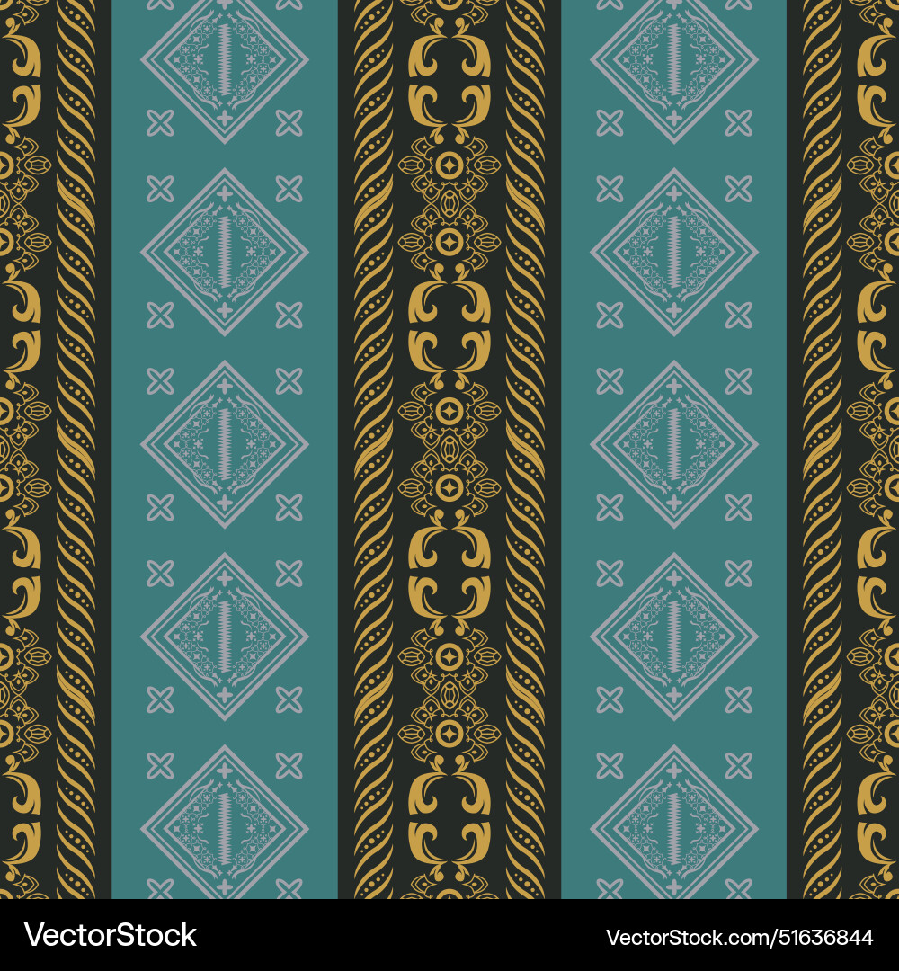 Songket batik pattern indonesia ornament motif Vector Image