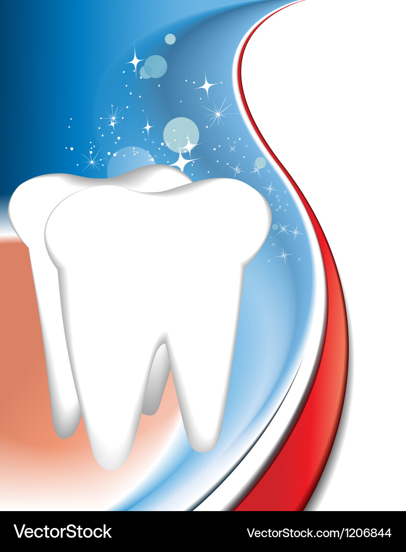 Tooth background Royalty Free Vector Image - VectorStock