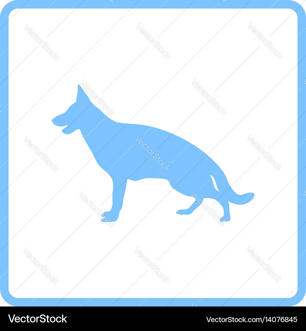 German shepherd icon Royalty Free Vector Image