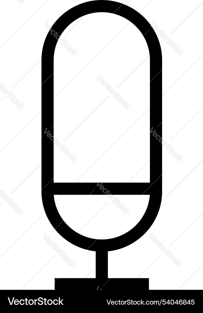 Microphone icon isolated Royalty Free Vector Image
