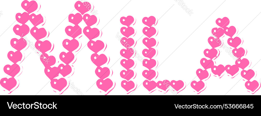 Mila Royalty Free Vector Image - VectorStock