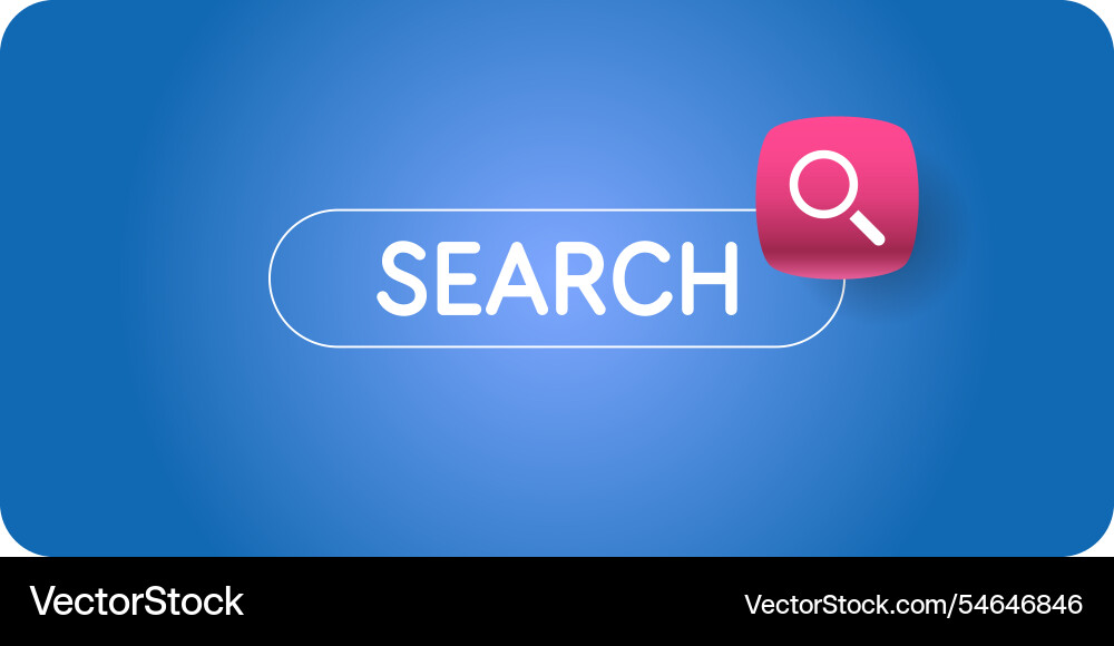 A poster with a search bar search for useful Vector Image