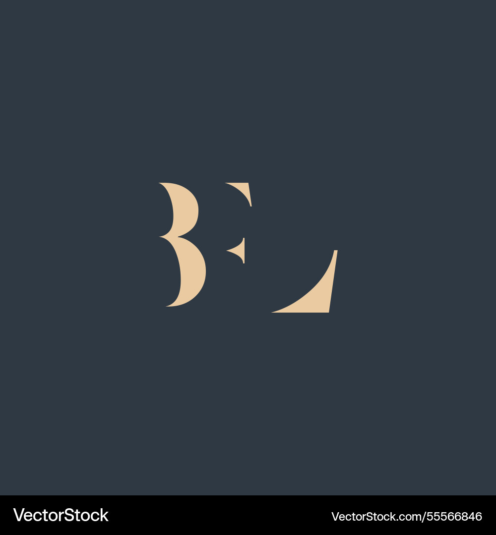 Bfl abstract letter logo Royalty Free Vector Image