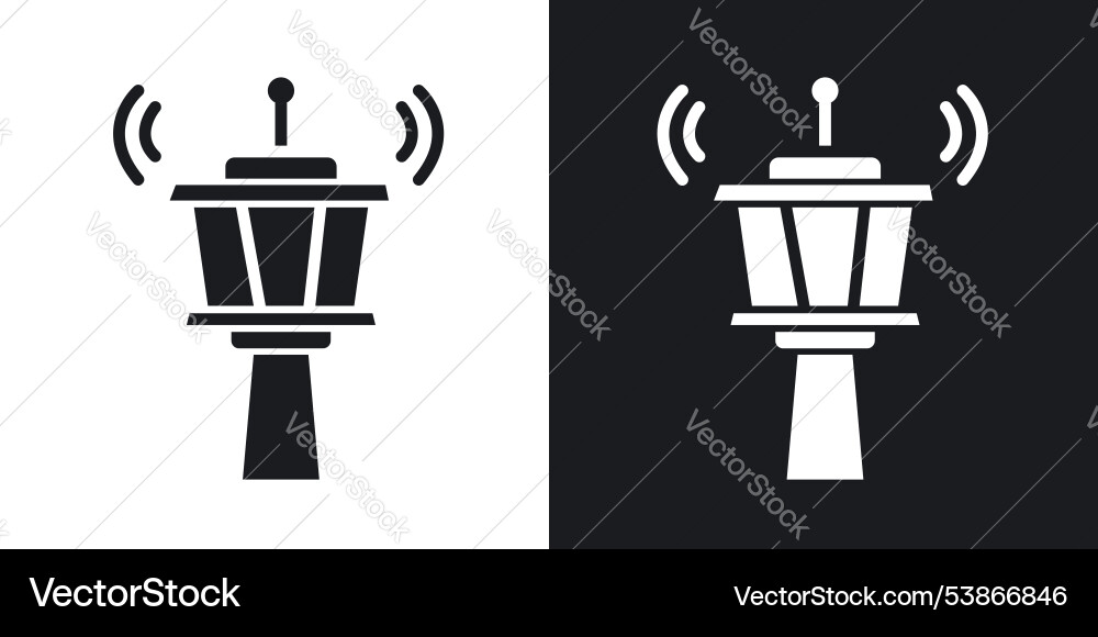 Control tower icon set Royalty Free Vector Image