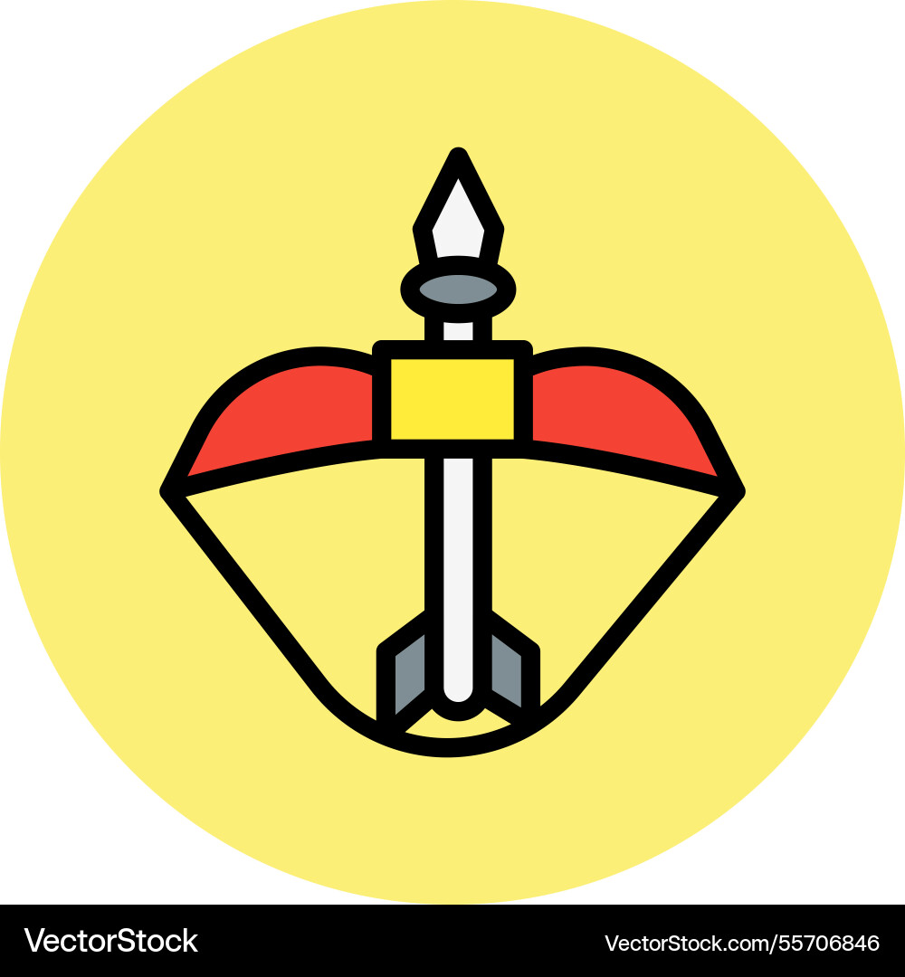 Crossbow icon design Royalty Free Vector Image